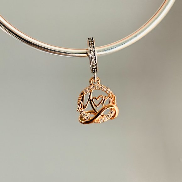 Pandora | Jewelry | Pandora Twotone Mom Dangle Charm 789374c | Poshmark
